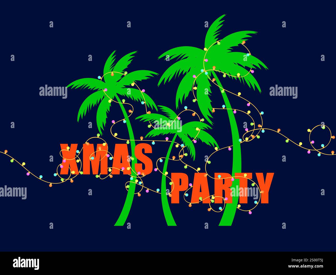 Palm tree silhouettes decorated hi-res stock photography and images - Alamy