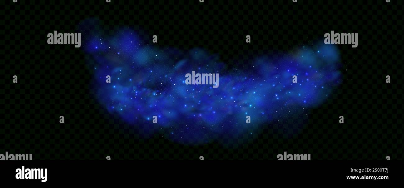 Starry neon magic dust.Realistic texture of fantastic smoke background ...