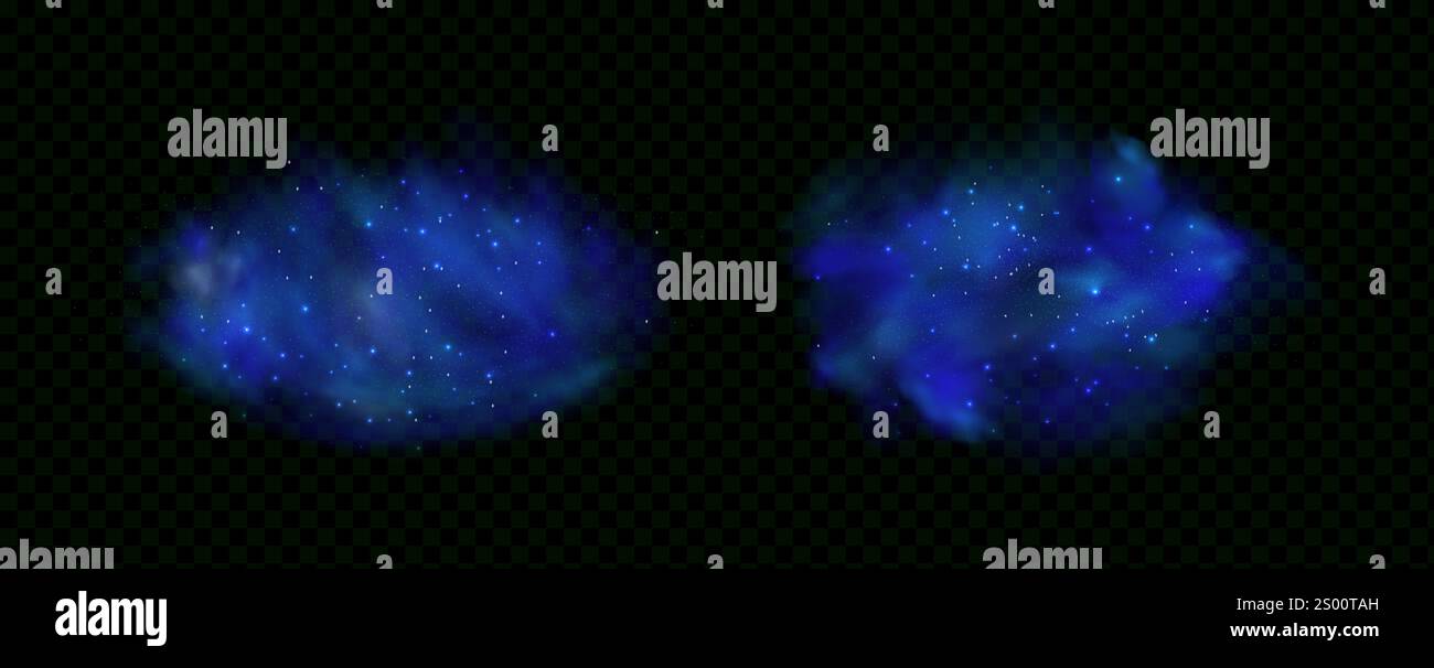 Starry neon magic dust.Realistic texture of fantastic smoke background ...