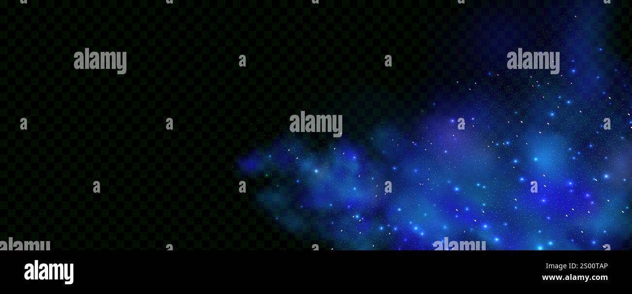 Starry neon magic dust.Realistic texture of fantastic smoke background ...