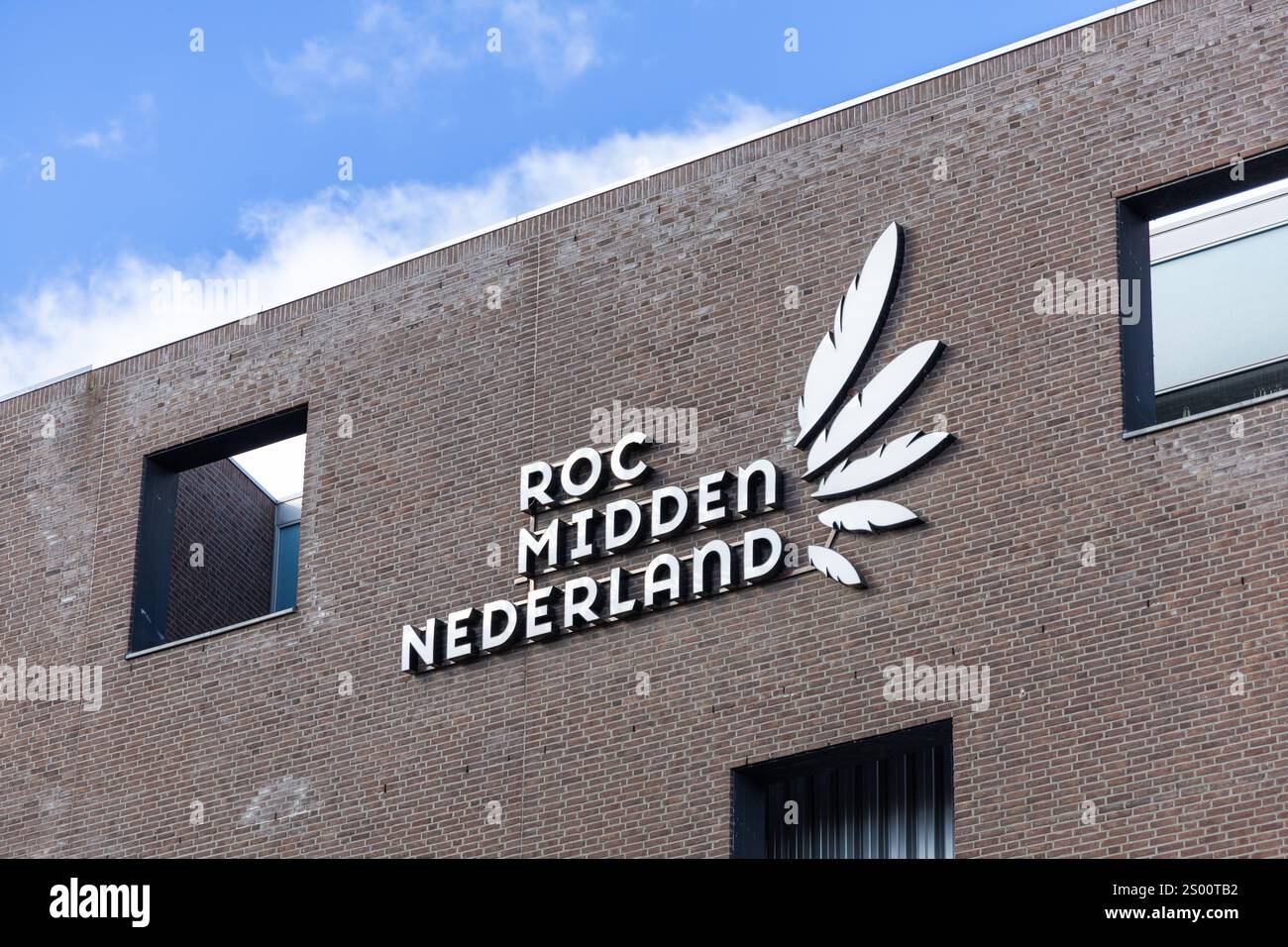 Utrecht, the Netherlands 26 October 2024. ROC midden Nederland logo ...