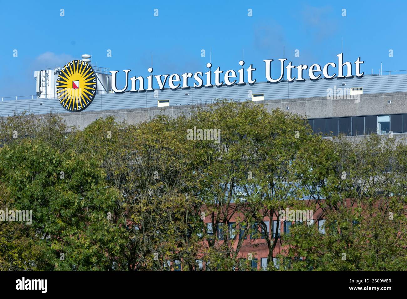 Utrecht, the Netherlands 26 October 2024. Utrecht University logo. Utrecht University is a ...