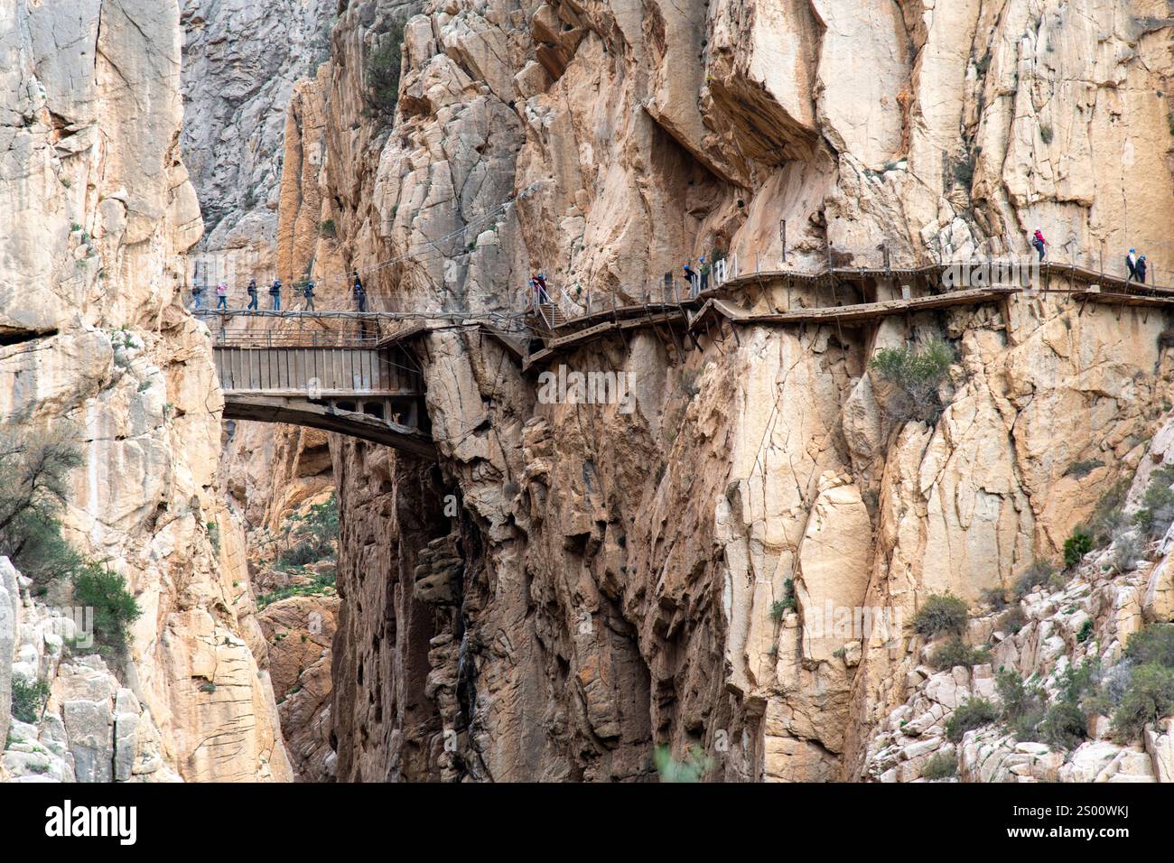 People walking on pathway of El Caminito del Rey (The King's Little ...
