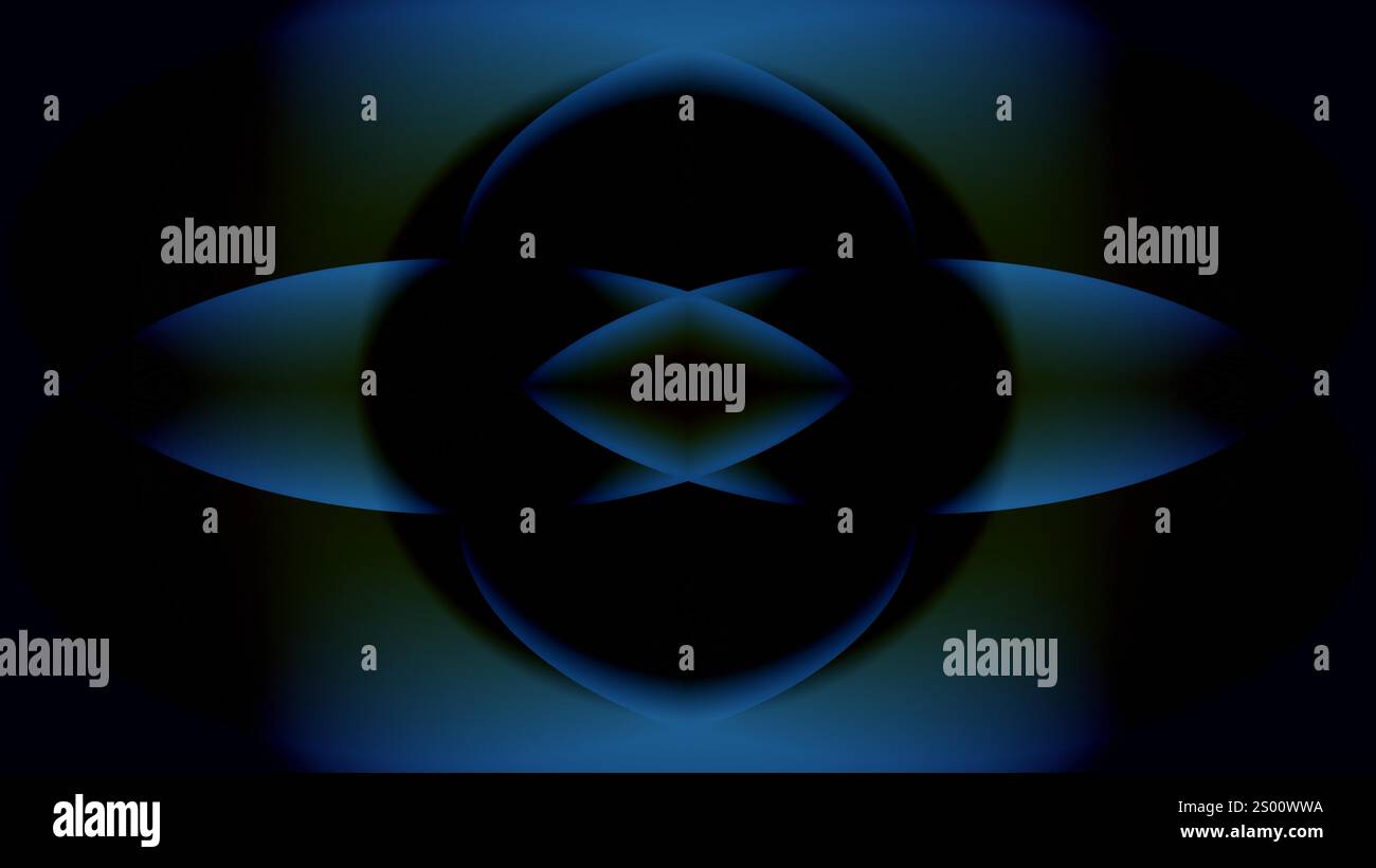 abstract dark background wallpaper with intersection of four teardrop ...