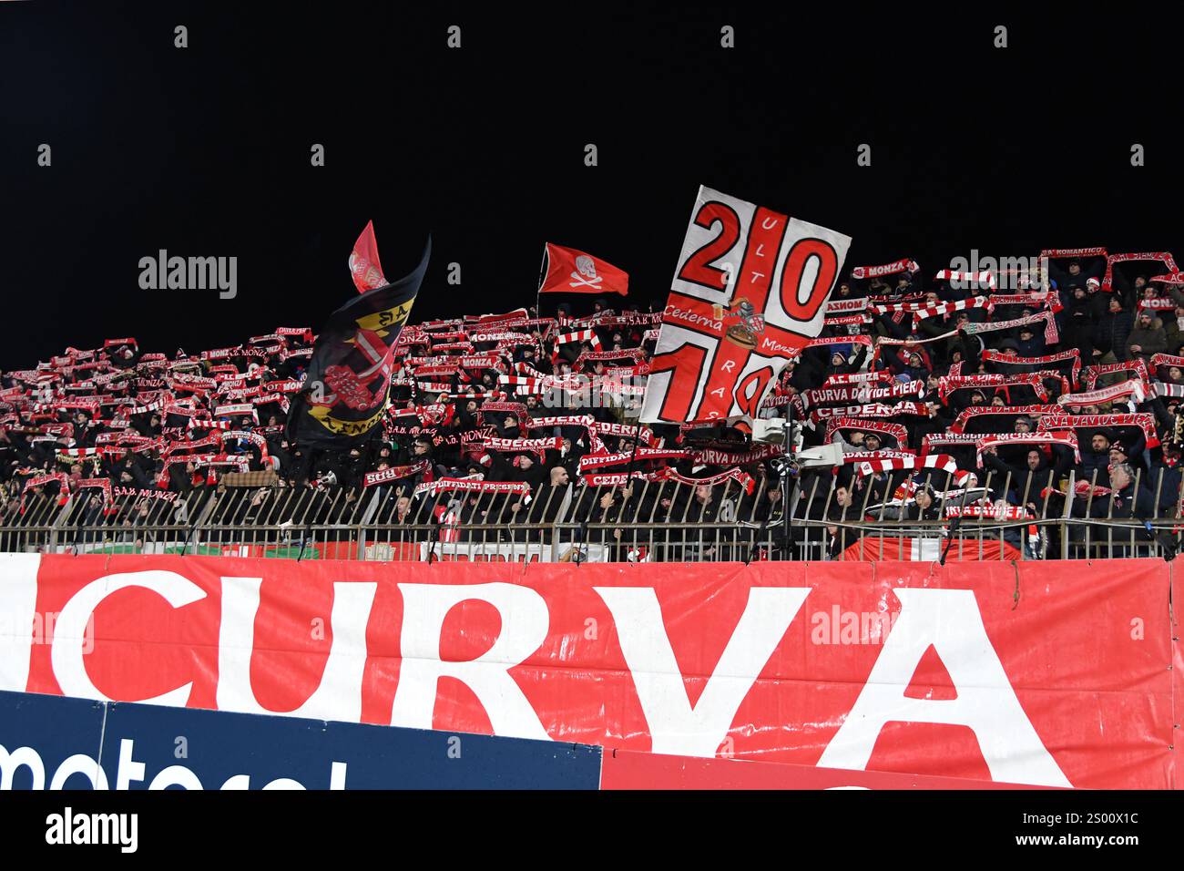 Monza, Italia. 22nd Dec, 2024. AC Monza's supporters during seventeenth ...