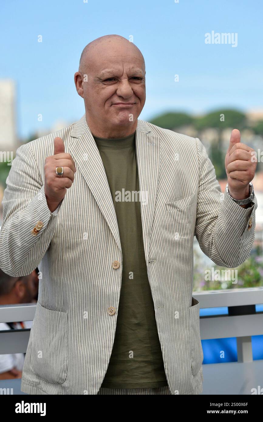 77th Cannes Film Festival, May 22, 2024: actor Peppe Lanzetta posing ...