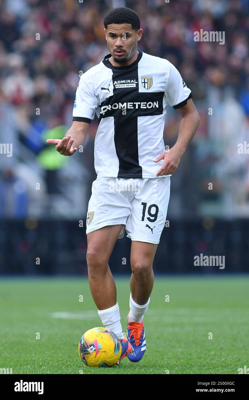 Rome, Italy. 22nd Dec, 2024. Simon Sohm of Parma seen in action during ...
