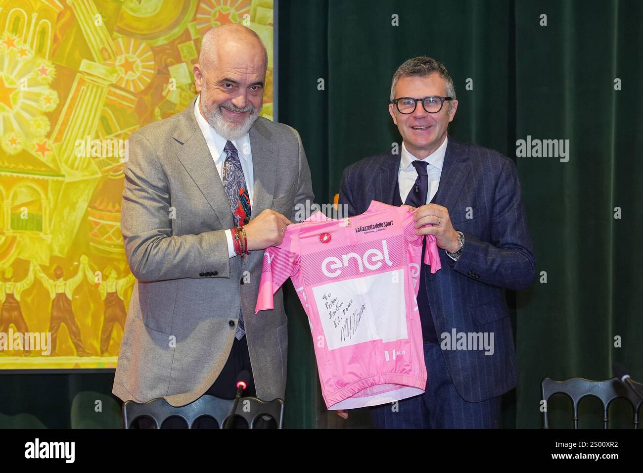 Tirana, Albania. 23rd Dec, 2024. Paolo Bellino, Edi Rama ( Prime ...