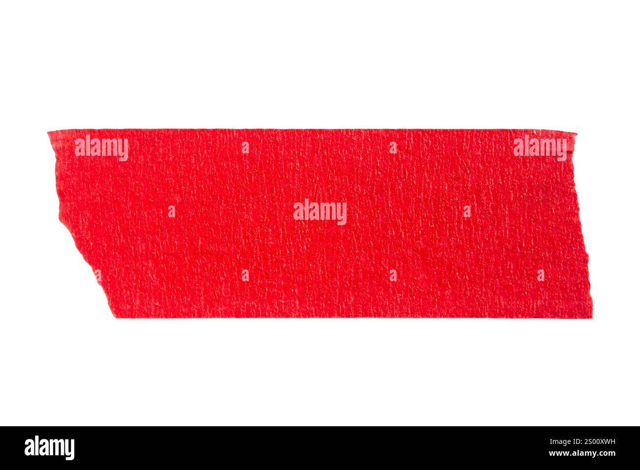 Red adhesive torn paper tape isolated on white background Stock Photo ...