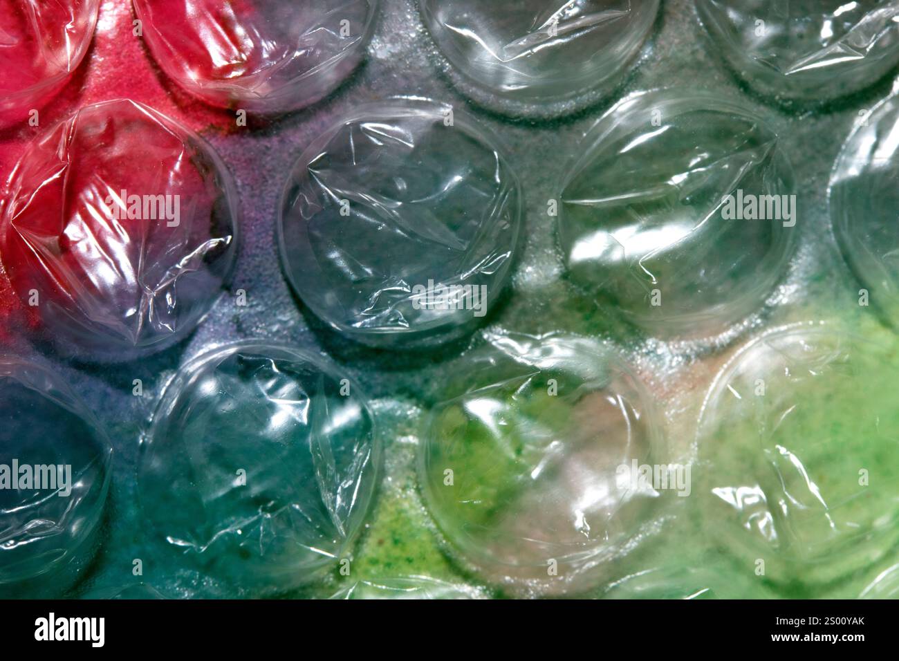 Abstract Bubble Wrap Colour Watercolour Rainbow Packaging Background ...