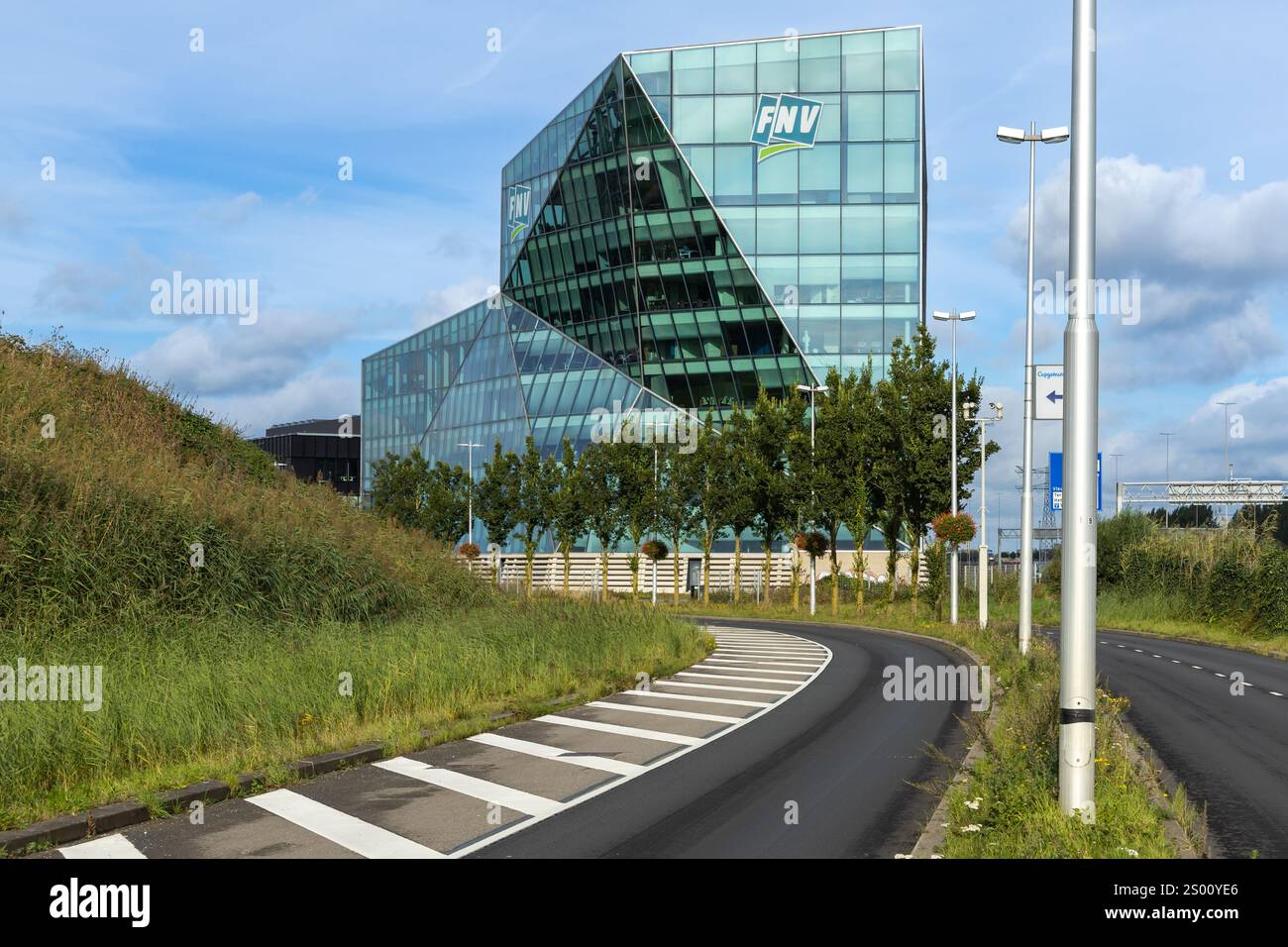 Utrecht in the Netherlands. 8 October 2024. FNV Building: Federation of ...