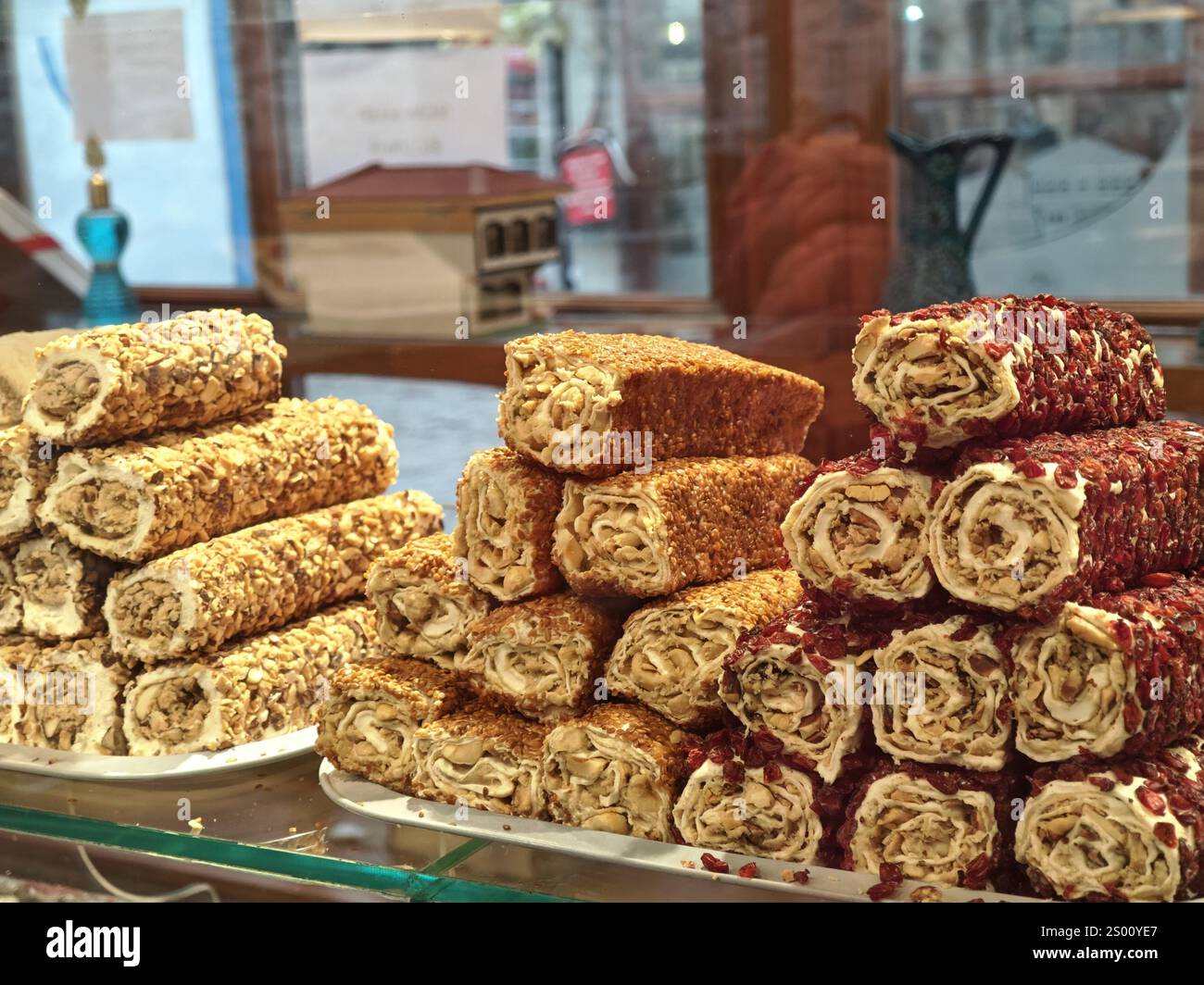 Varieties of the traditional Turkish delight lokum that contain ...