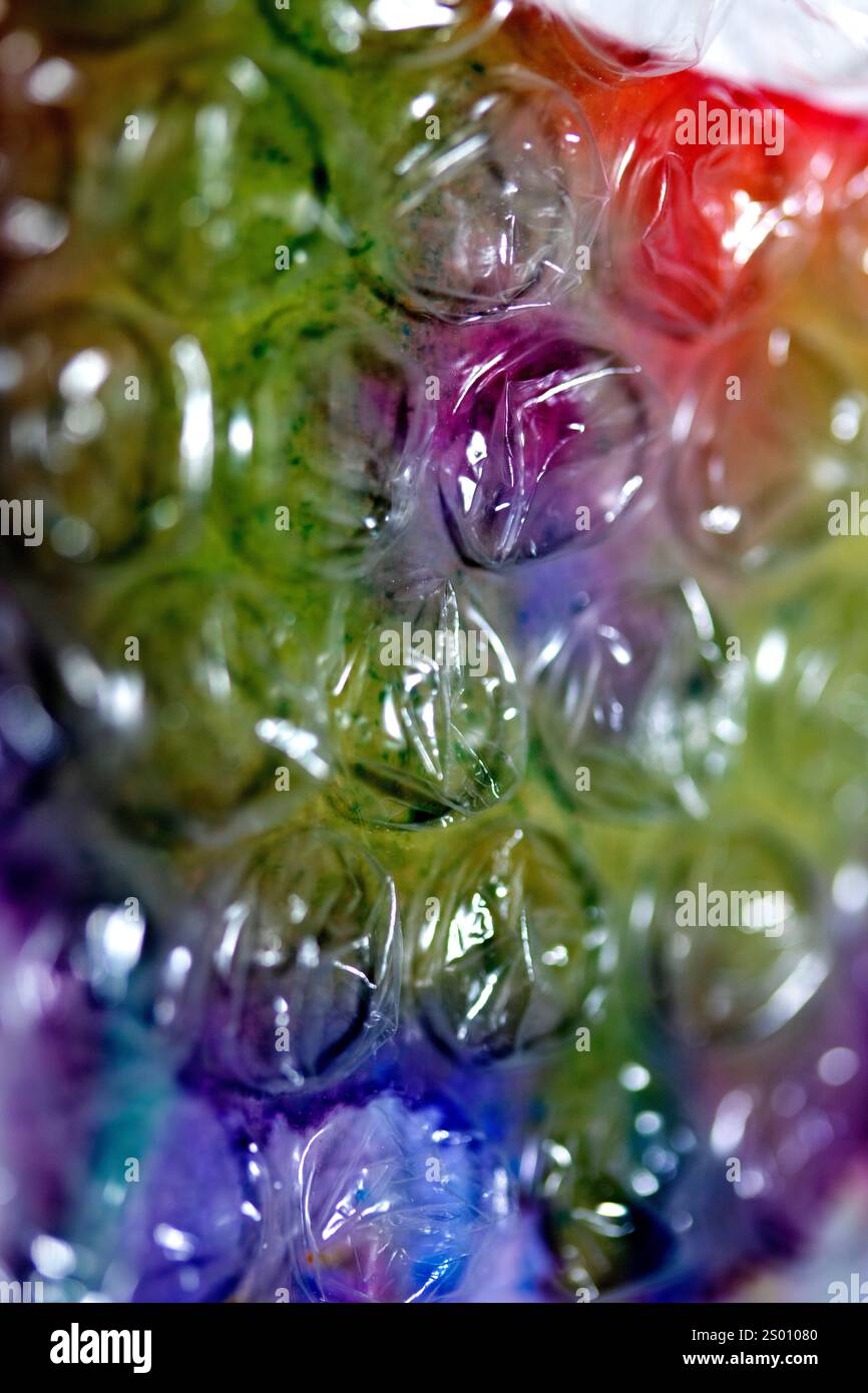 Abstract Bubble Wrap Colour Watercolour Rainbow Packaging Background ...