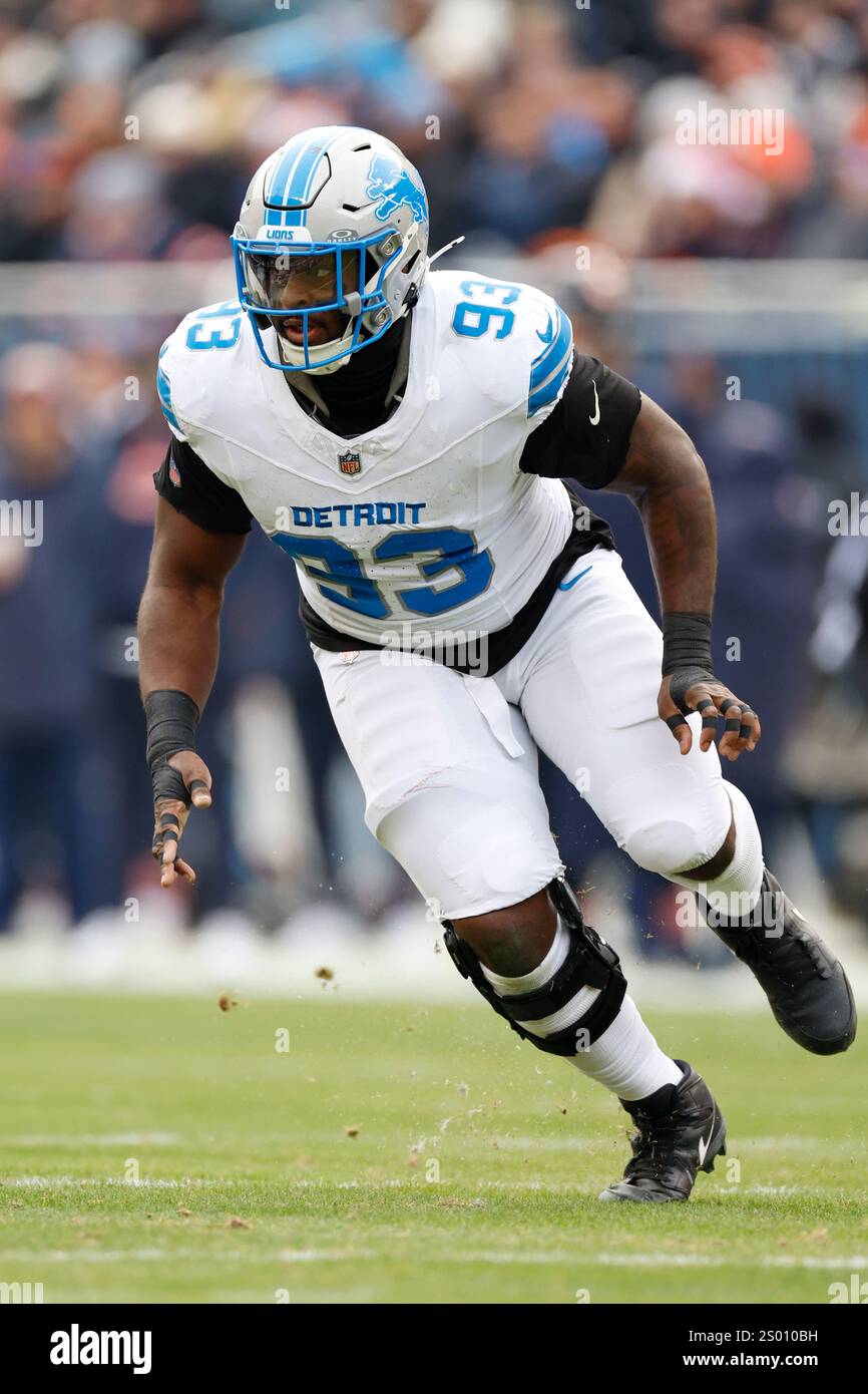 Detroit Lions defensive end Josh Paschal (93) runs on the field during ...