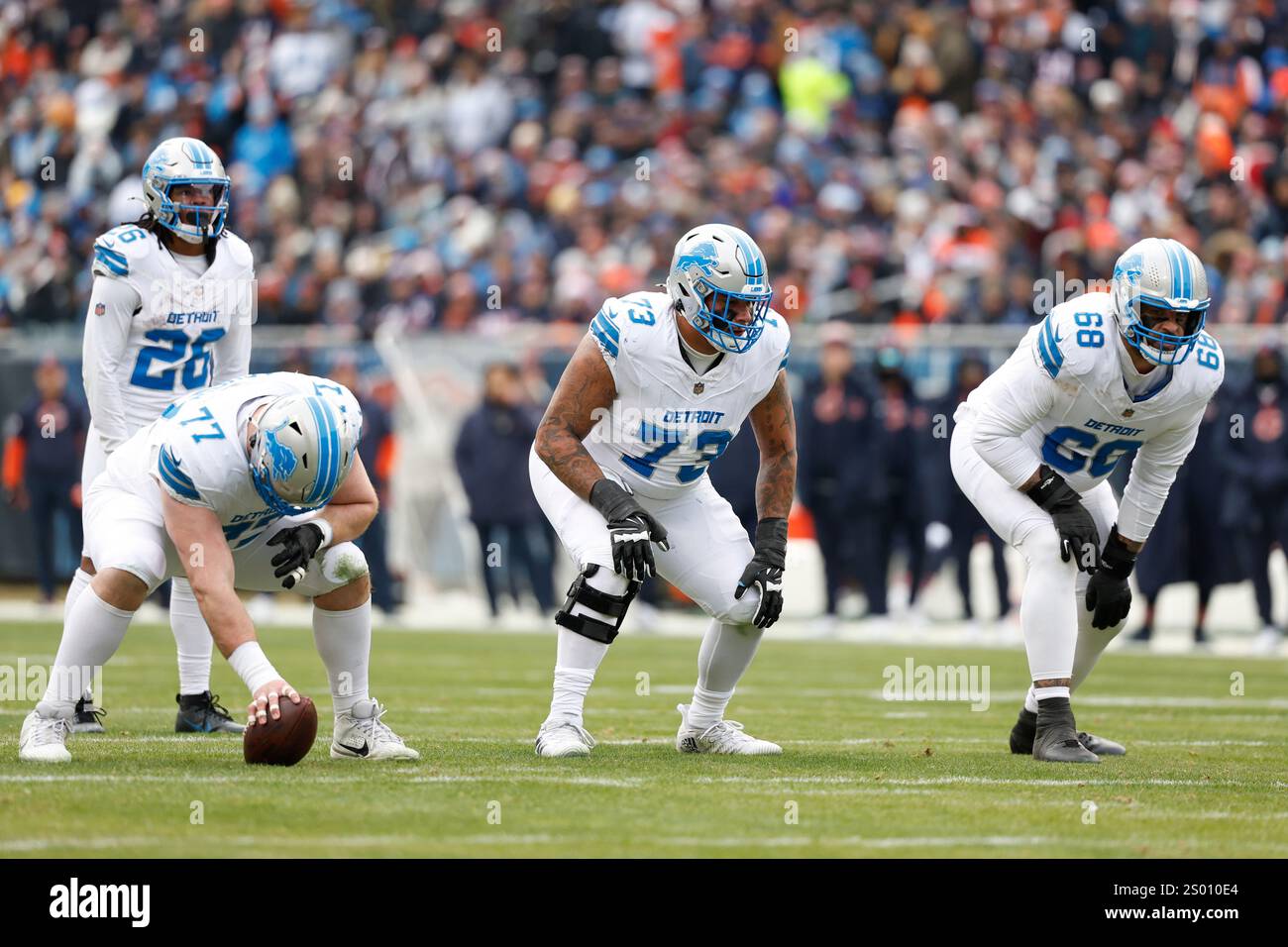Detroit Lions guard Christian Mahogany (73) and offensive tackle Taylor ...