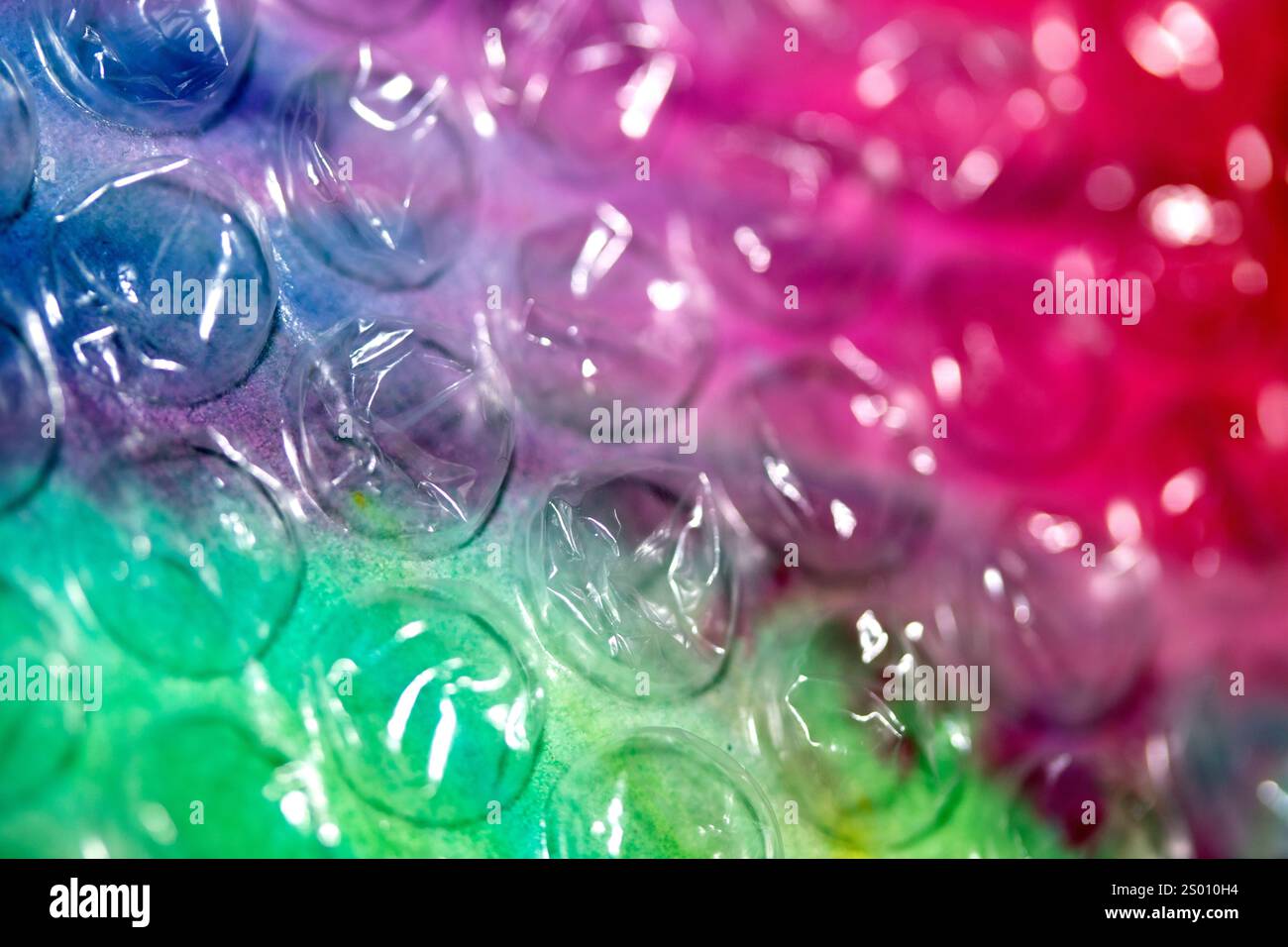 Abstract Bubble Wrap Colour Watercolour Rainbow Packaging Background ...