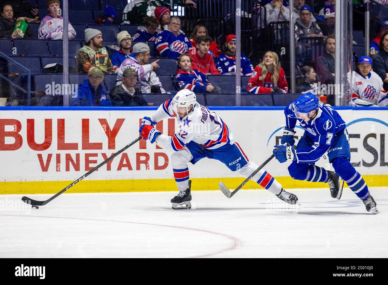 December 18th 2024: Rochester Americans forward Riley Fiddler-Schultz ...