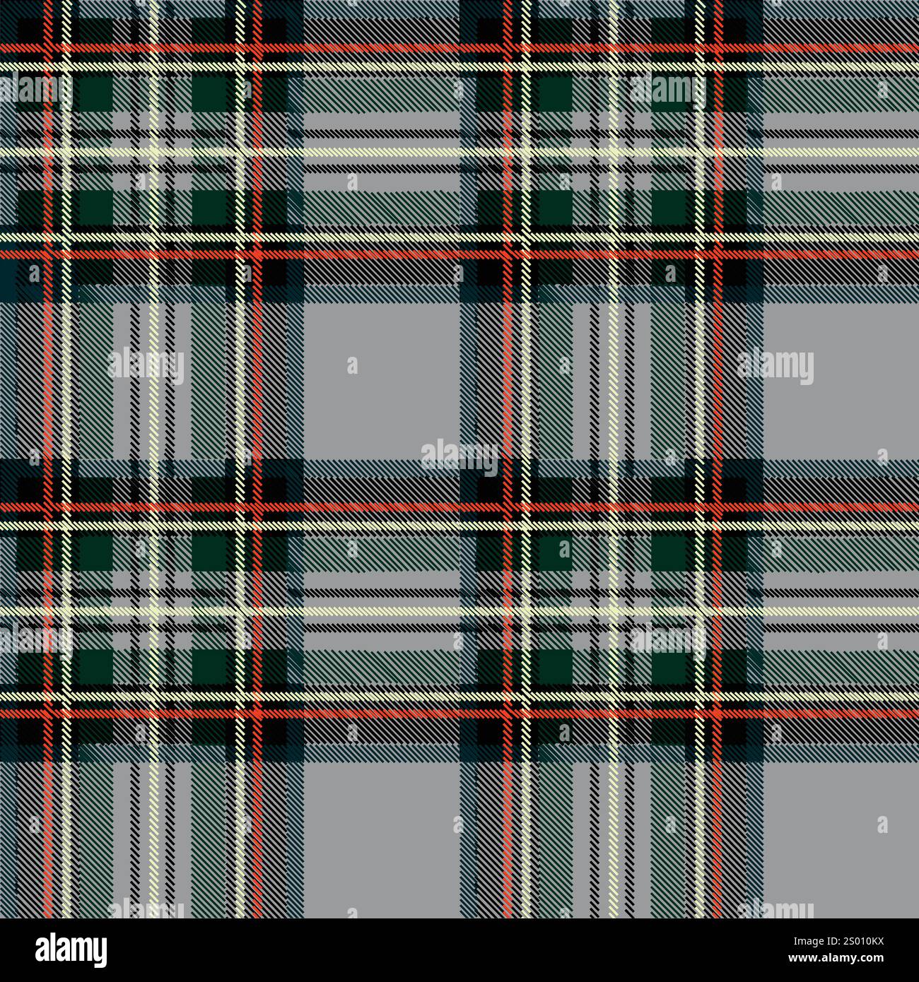 Checkered grey seamless tartan pattern in Scottish style Stock Vector ...