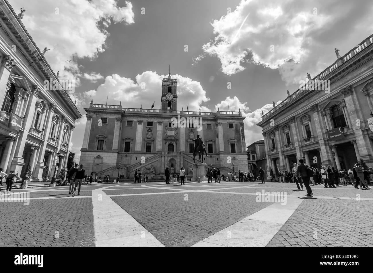 Rome, Italy - April 5, 2019: Historical monuments and buildings at ...