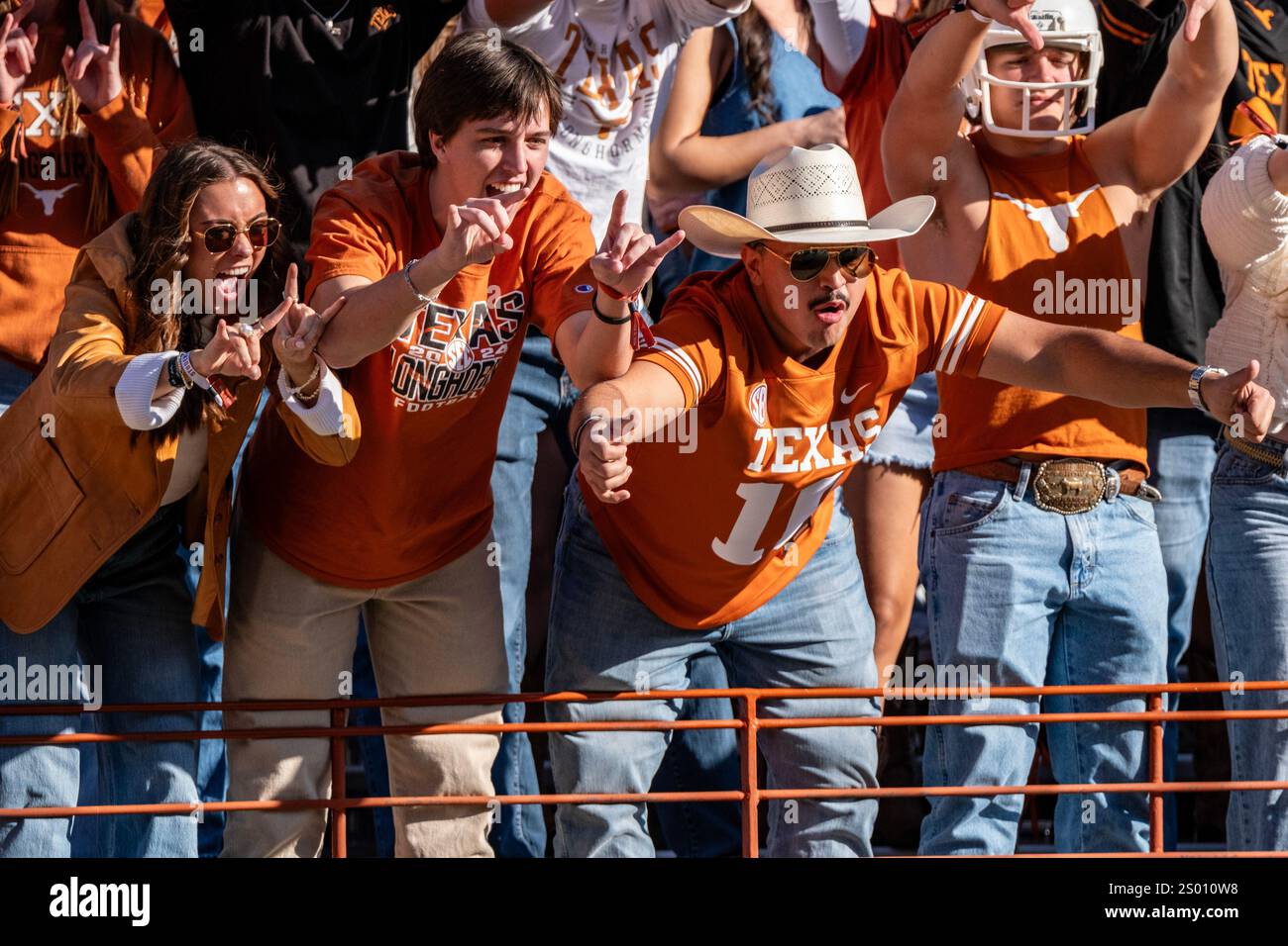 Dec 21, 2024.Fans of the Texas Longhorns cheering during the game vs the Clemson Tigers in the ...