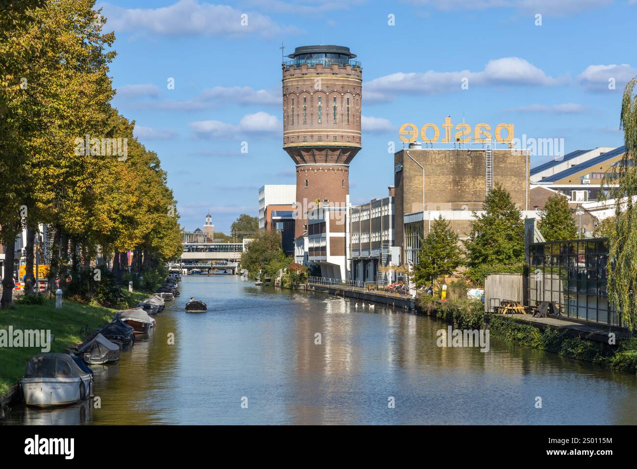 Utrecht, the Netherlands. 3 October 2024. Water tower along the ...
