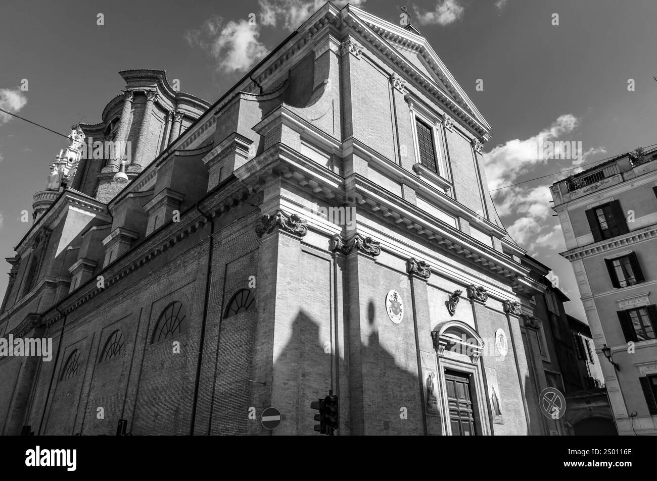 Rome, Italy - April 2, 2019: Sant'Andrea delle Fratte is a 17th century ...