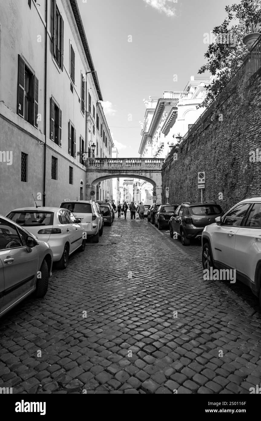 Rome, Italy - April 5, 2019: Piazza Pilotta that takes its name from an ...