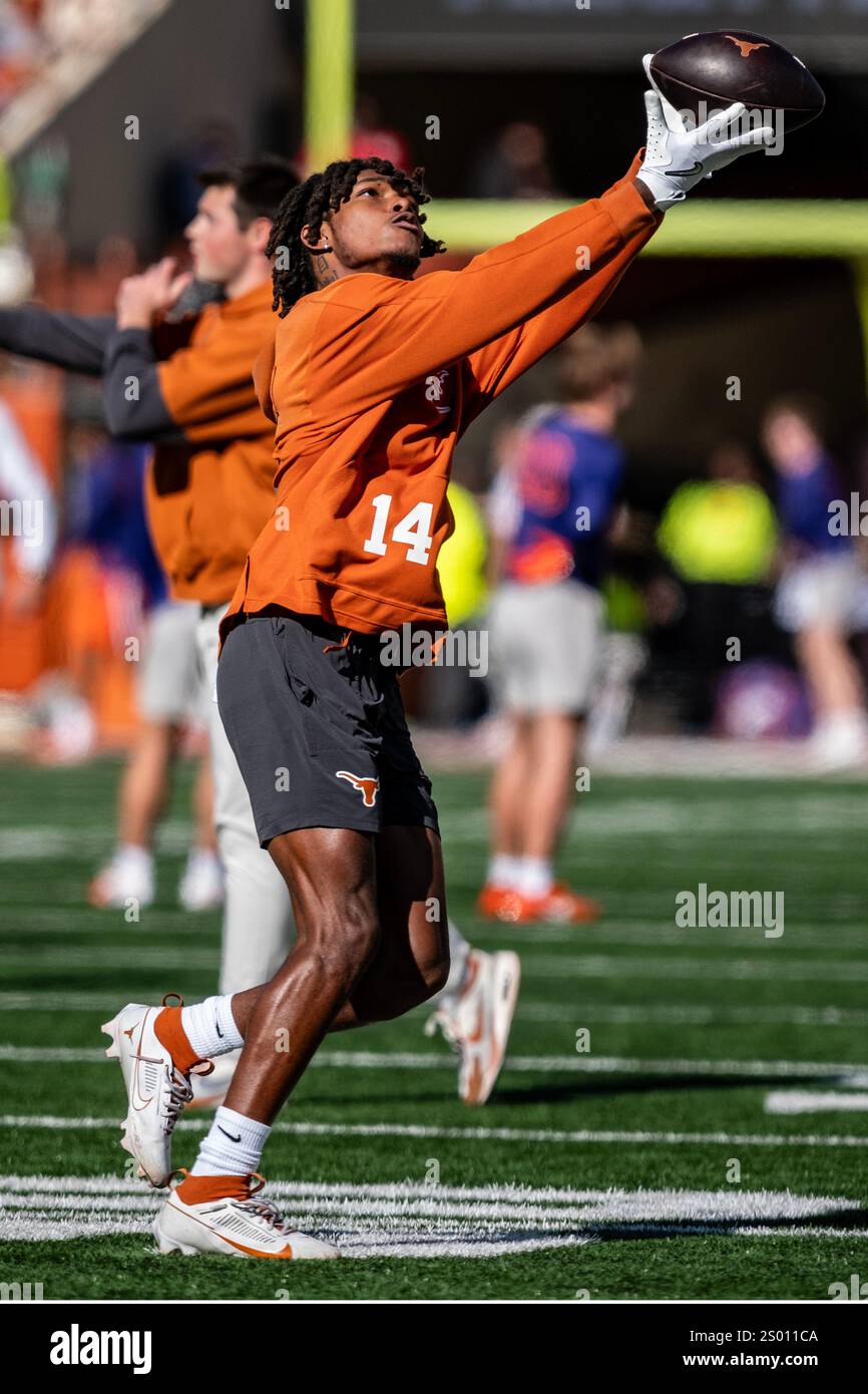 Austin, USA. 21st Dec, 2024. Dec 21, 2024.Aaron Butler #14 of the Texas ...