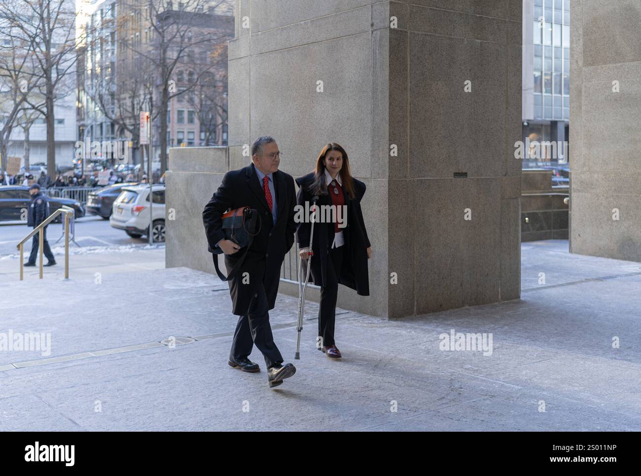 New York Ciy, USA. 23rd Dec, 2024. Luigi Mangione defense attorneys ...