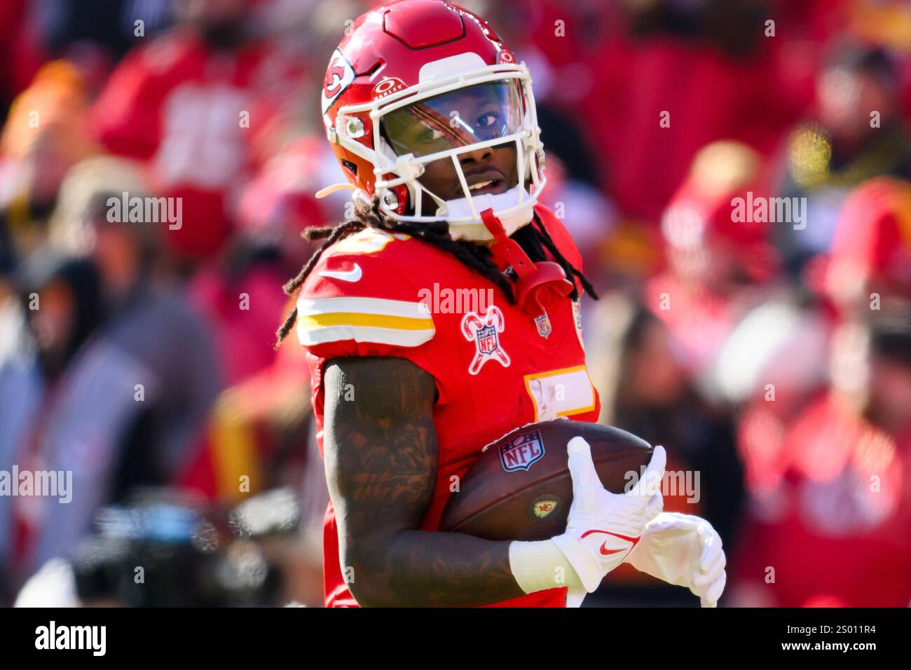 Kansas City Chiefs wide receiver Hollywood Brown after a catch during ...
