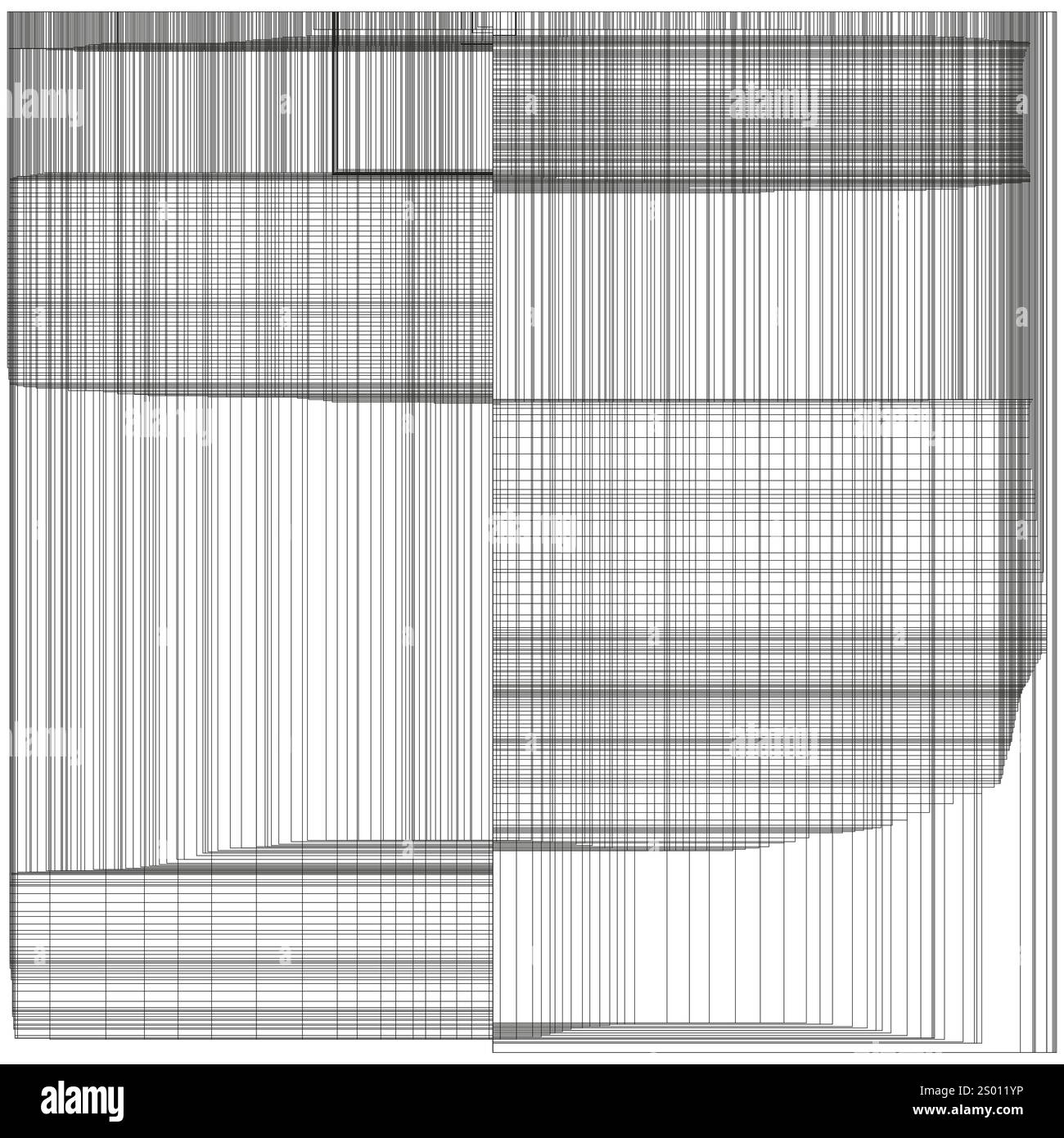 Vertical gridlines pattern. Abstract linear design. Thin wireframe ...