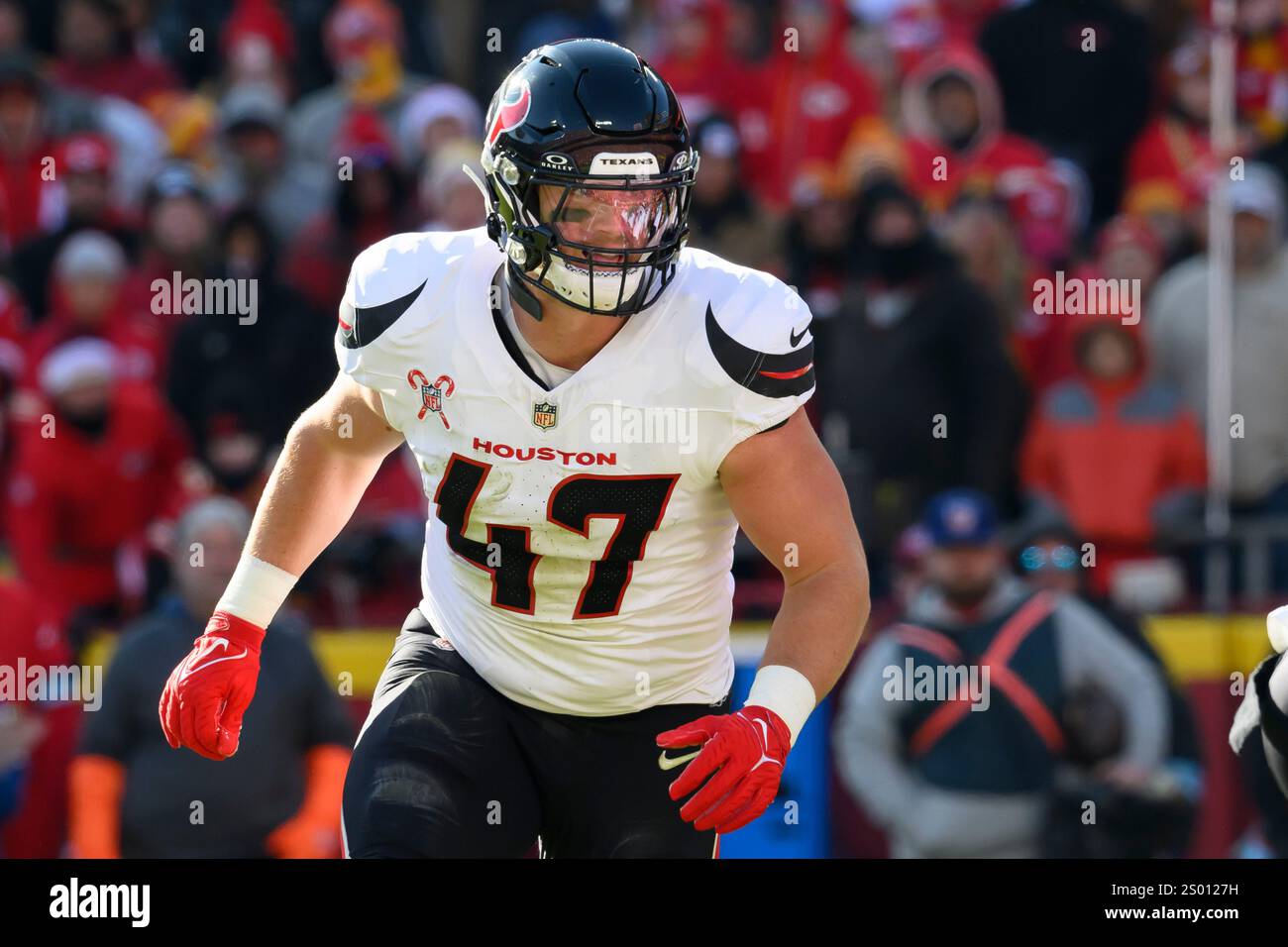 Houston Texans fullback Andrew Beck goes in motion during the first ...