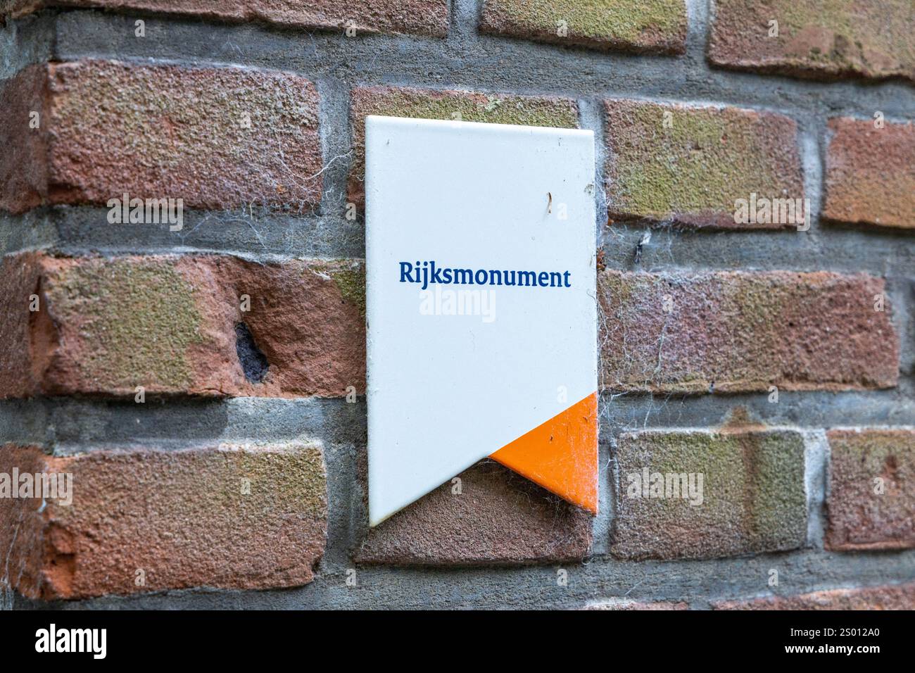 Vught, the Netherlands. 24 september 2024. Rijksmonument sign, in ...