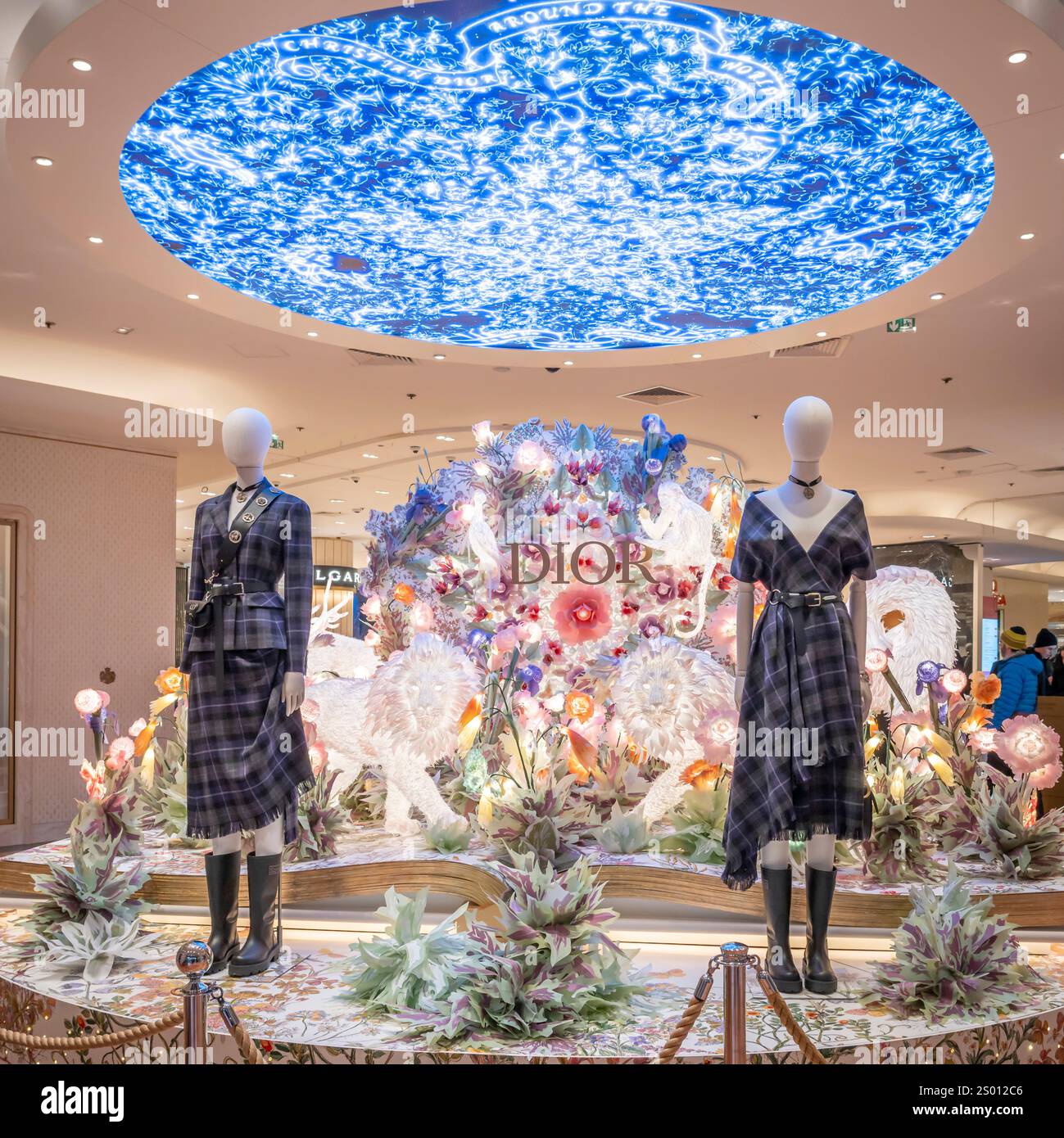 Paris, France - 12 12 2024: View Showcase of Christian Dior with ...