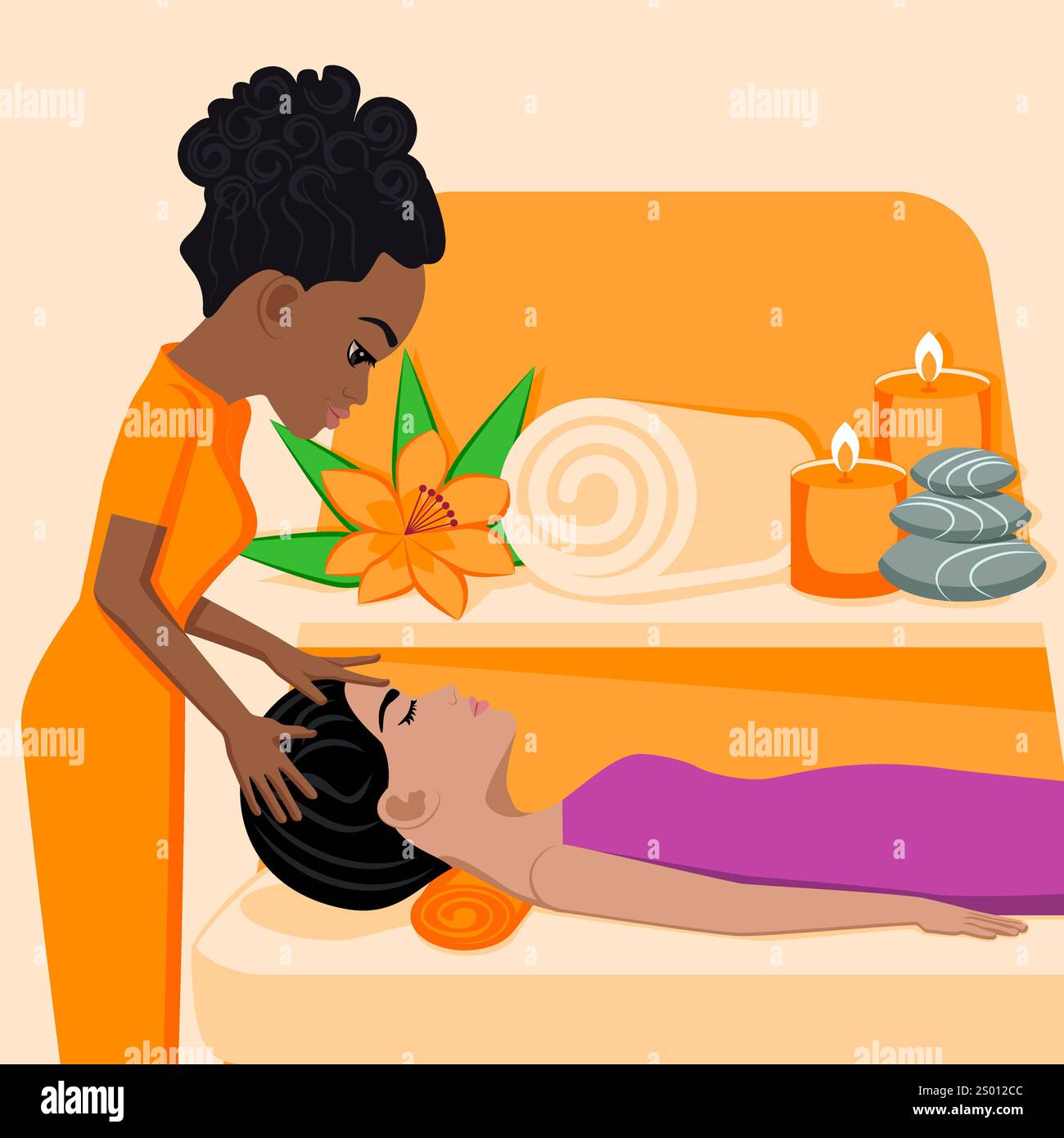 Relaxation massage. Therapy and treatment by professional therapist in ...