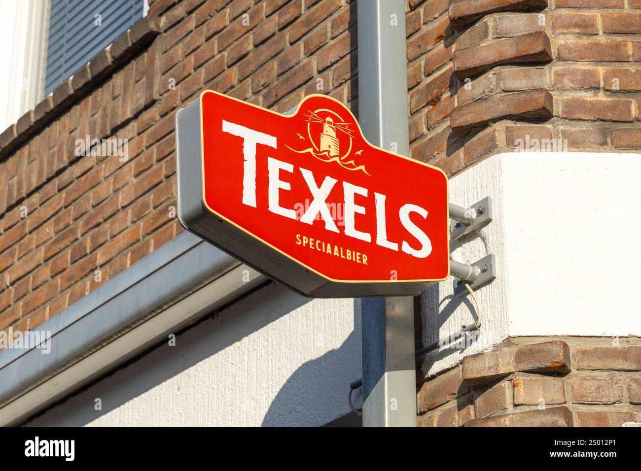 Zaltbommel, the Netherlands, 10 September 2024. Texels beer logo sign ...