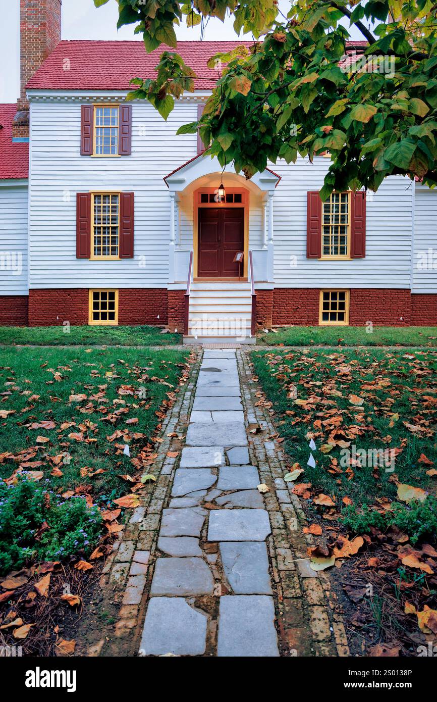 Autumn at the St. George Tucker House in the colonial historic district ...