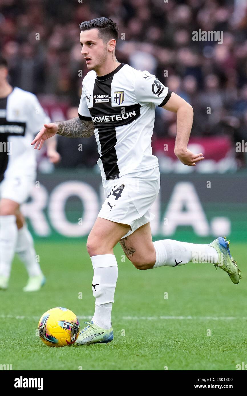 Rome, Italy. 22nd Dec, 2024. Emanuele Valeri of Parma Calcio 1913 ...