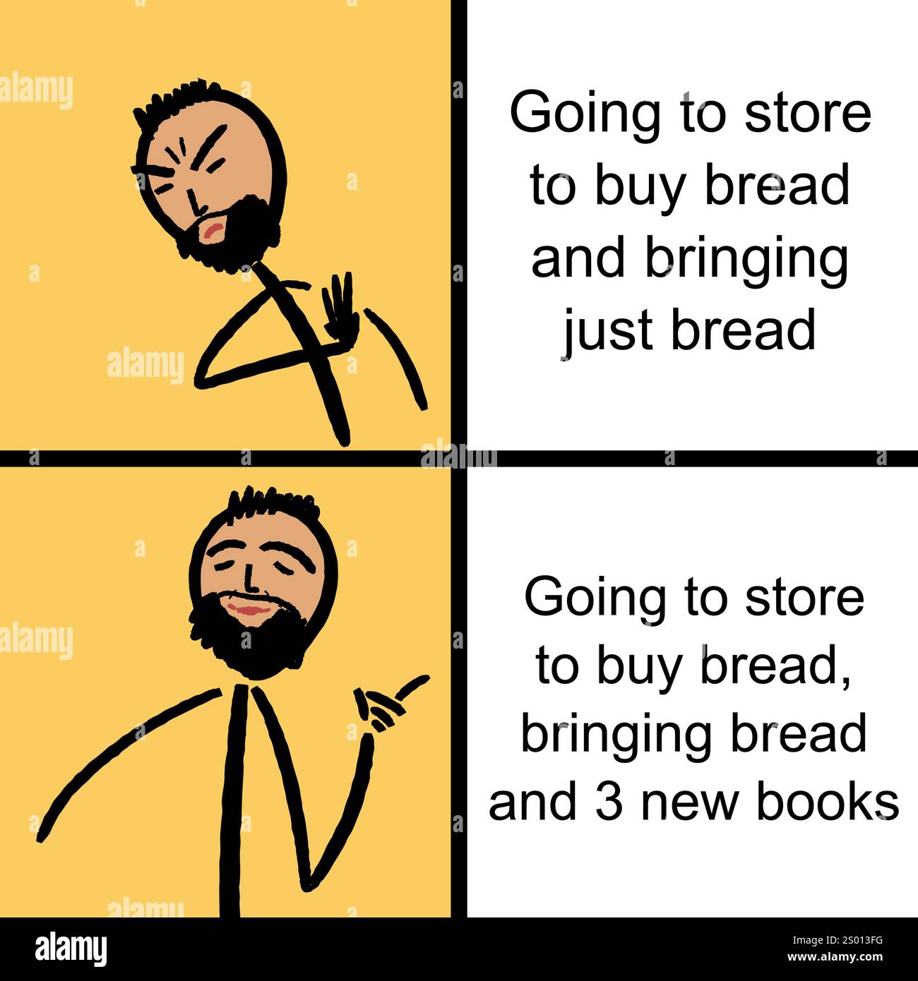 Reading and compulsive book purchasing - hobby problem. Funny meme for ...