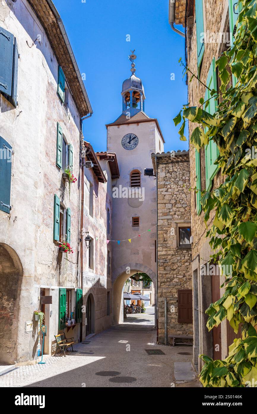 Châtillon en Diois, in the Drôme department, southeastern France. The ...