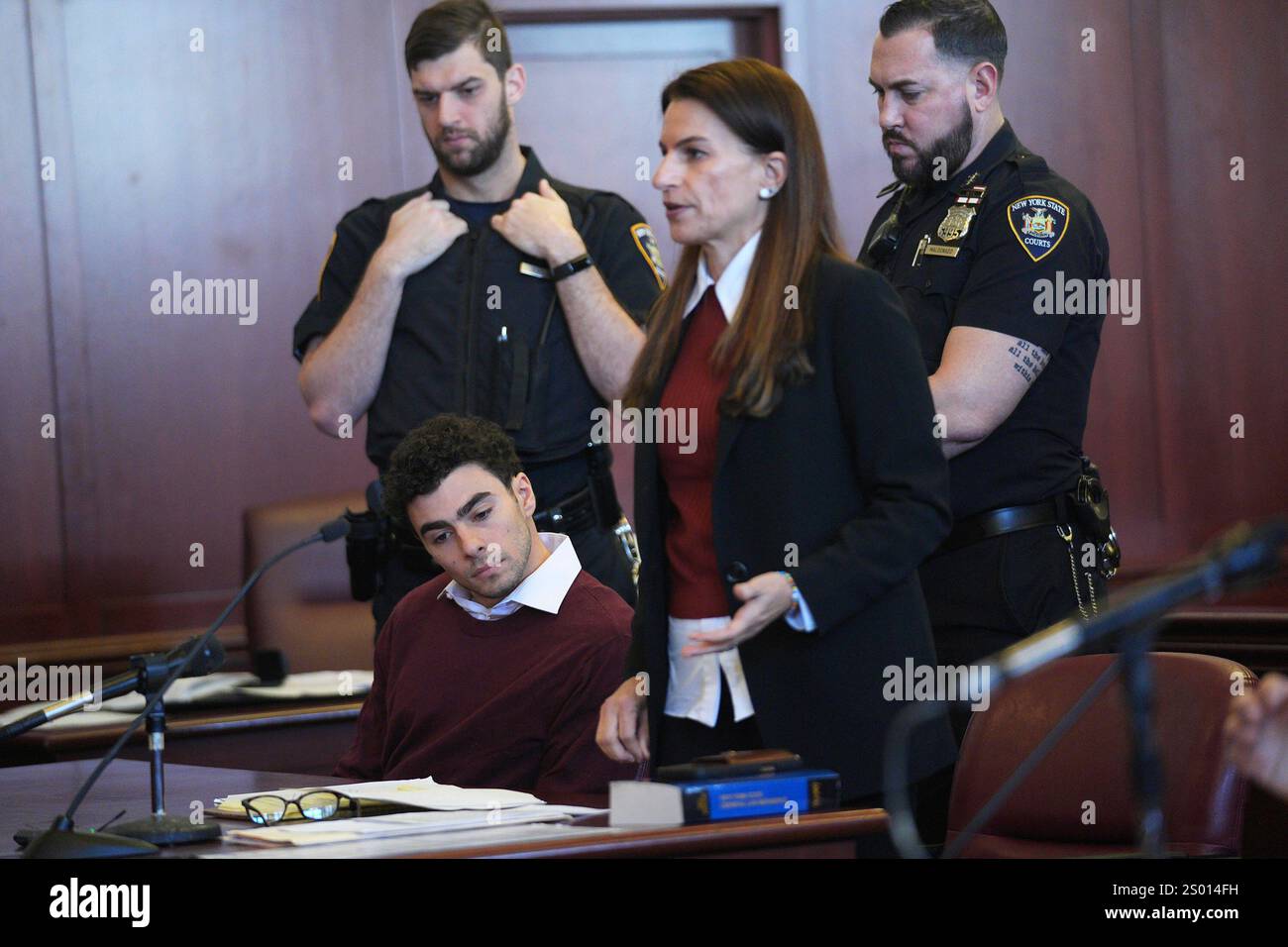 Luigi Mangione appears in Manhattan Criminal court for his arraignment ...