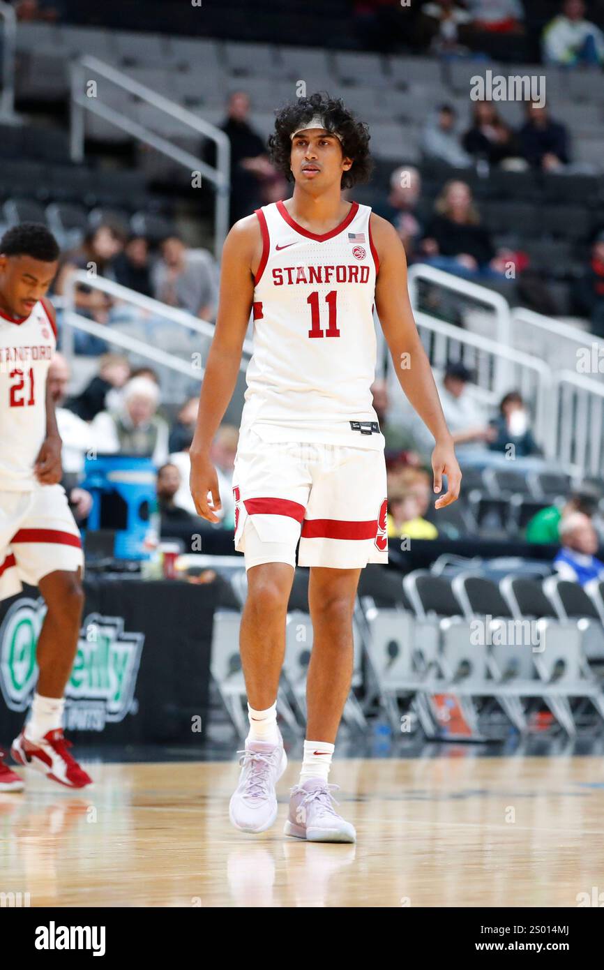 SAN JOSE, CA - DECEMBER 21: Stanford Cardinal guard Ryan Agarwal (11 ...