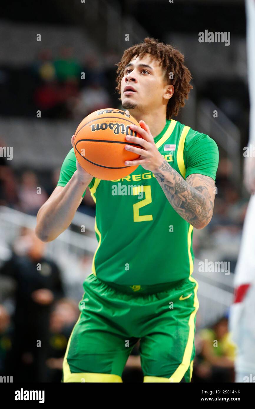 SAN JOSE, CA - DECEMBER 21: Oregon Ducks guard Jadrian Tracey (2 ...