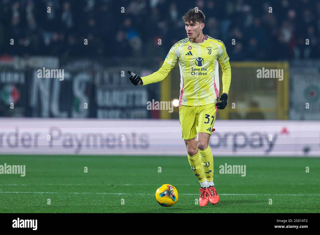Italien. 22nd Dec, 2024. Nicolo Savona of Juventus FC seen in action ...