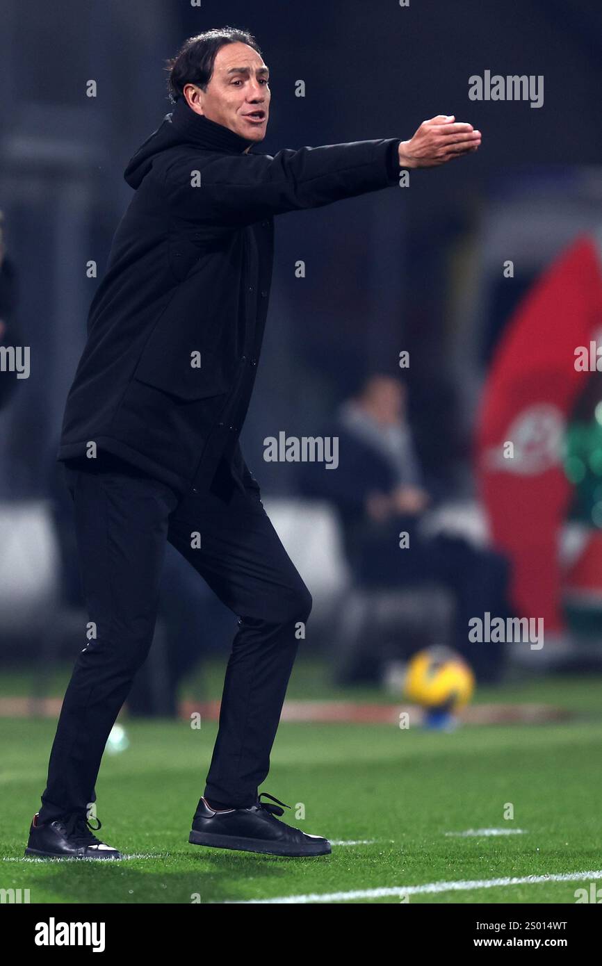 Monza, Italy. 22nd Dec, 2024. Alessandro Nesta, head coach of Ac Monza ...