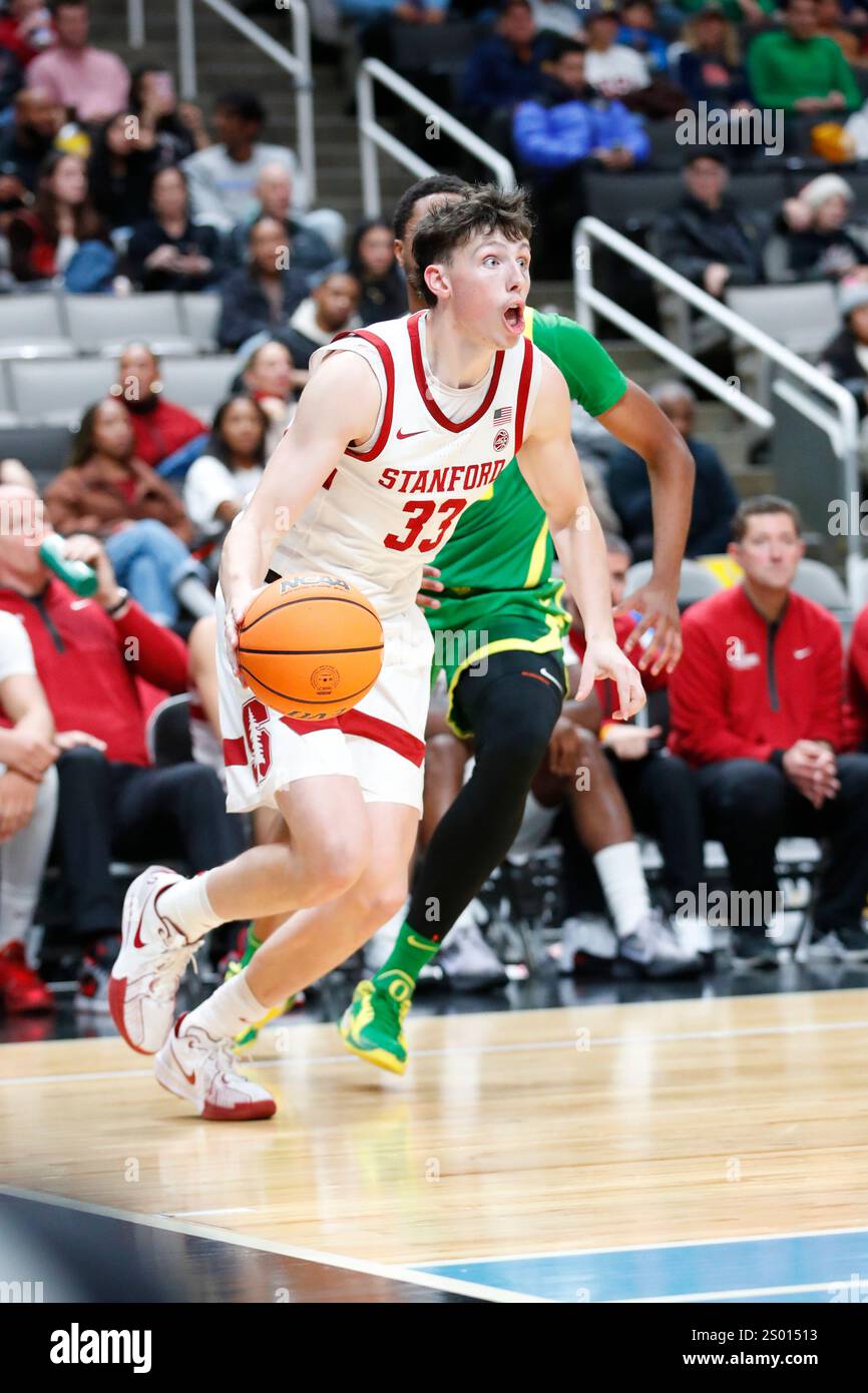 SAN JOSE, CA - DECEMBER 21: Stanford Cardinal forward Evan Stinson (33 ...