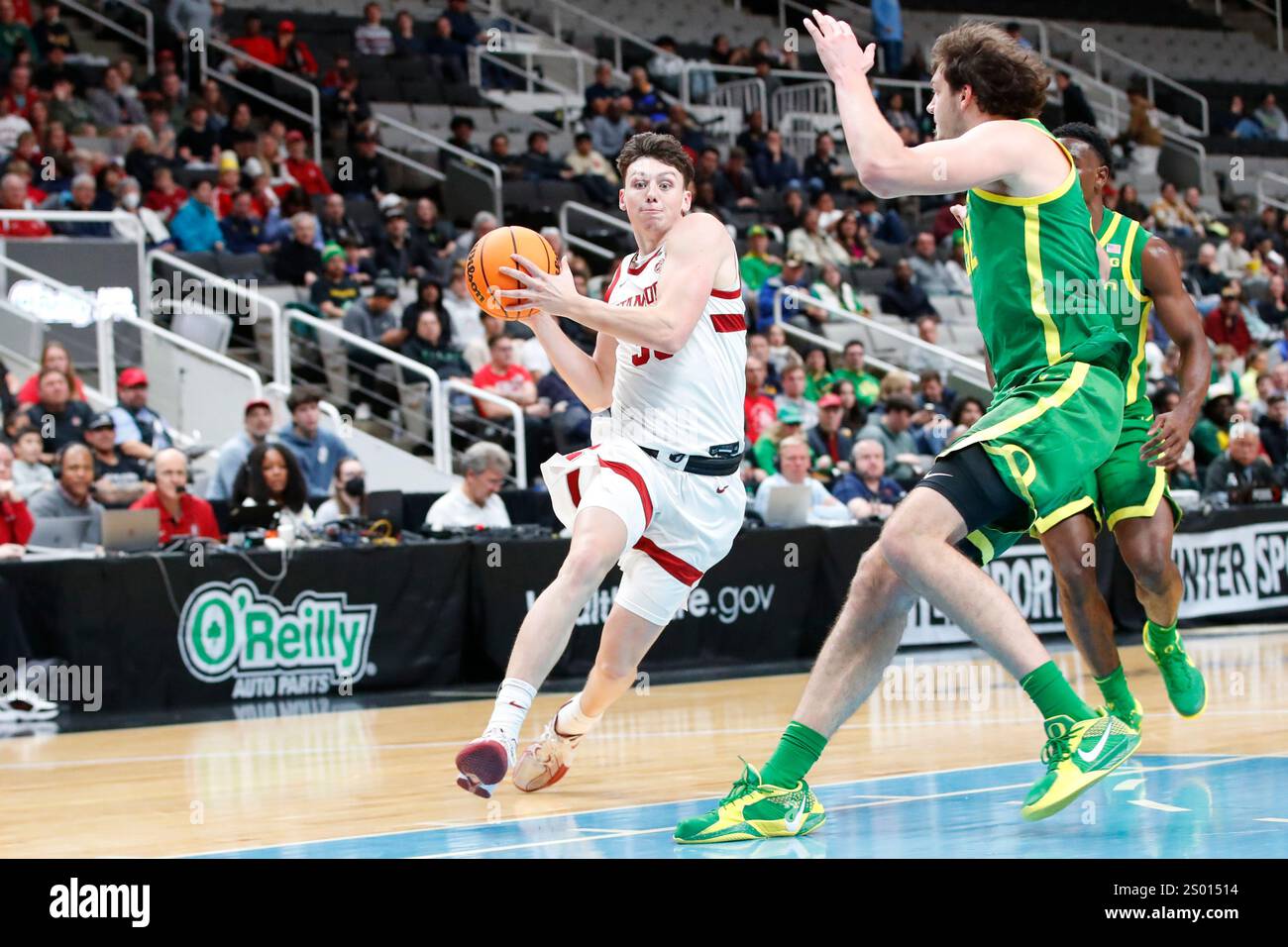 SAN JOSE, CA - DECEMBER 21: Stanford Cardinal forward Evan Stinson (33 ...