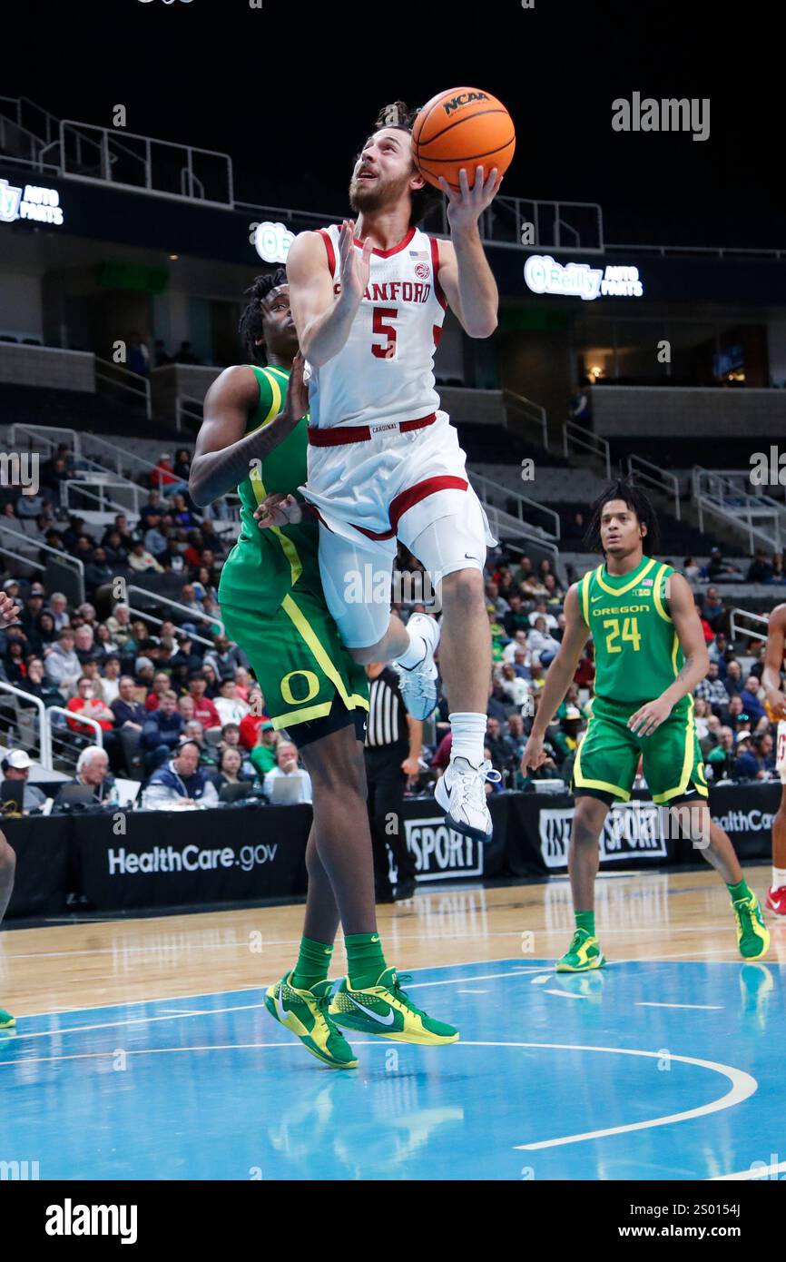 SAN JOSE, CA - DECEMBER 21: Stanford Cardinal guard Benny Gealer (5 ...
