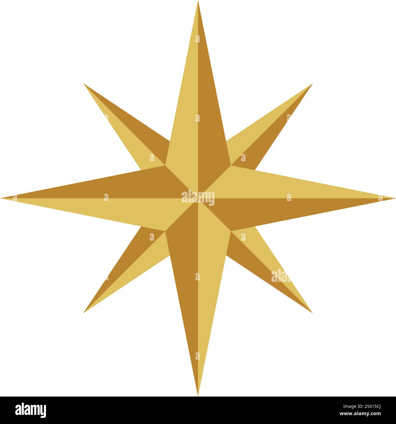 Golden compass rose on a white background Stock Vector Image & Art - Alamy