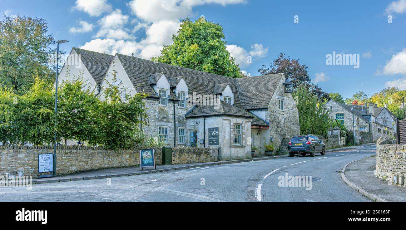 The Hog Inn traditional British public house in the village of Horsley ...
